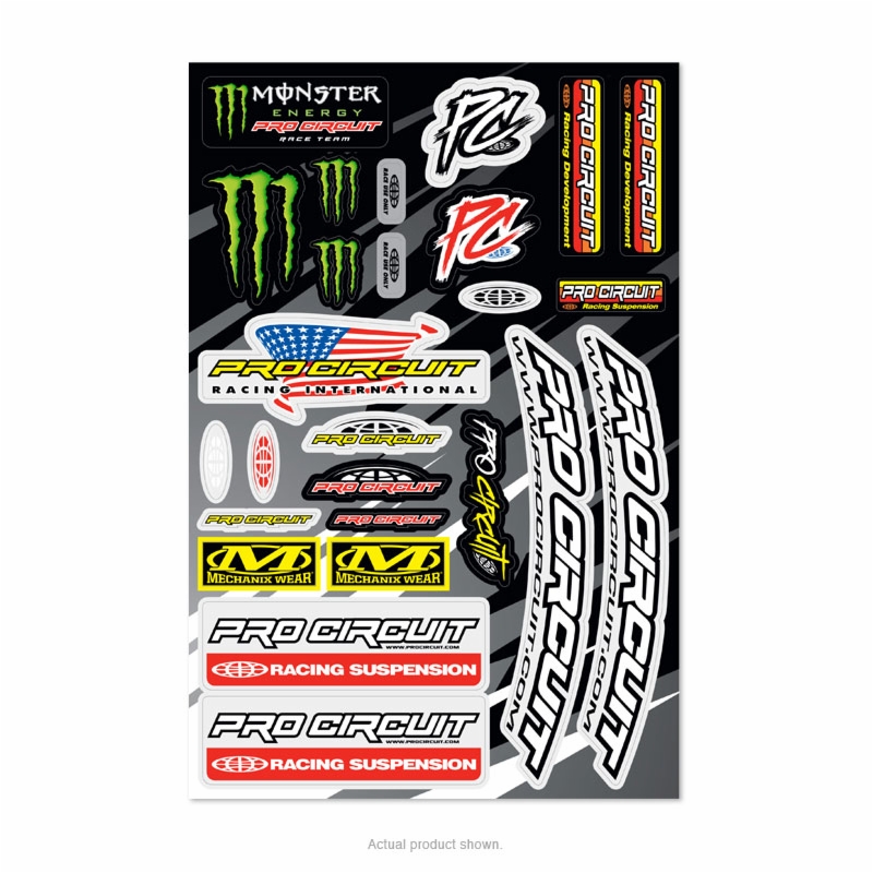Pro Circuit Deluxe Logo Stickerkit - Motocross XXL
